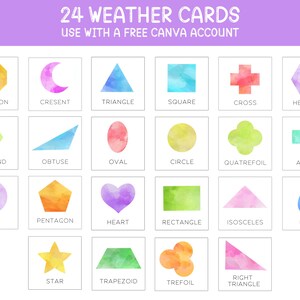 Shapes Flashcards, Geometric Shapes Flash Cards, Montessori Materials ...