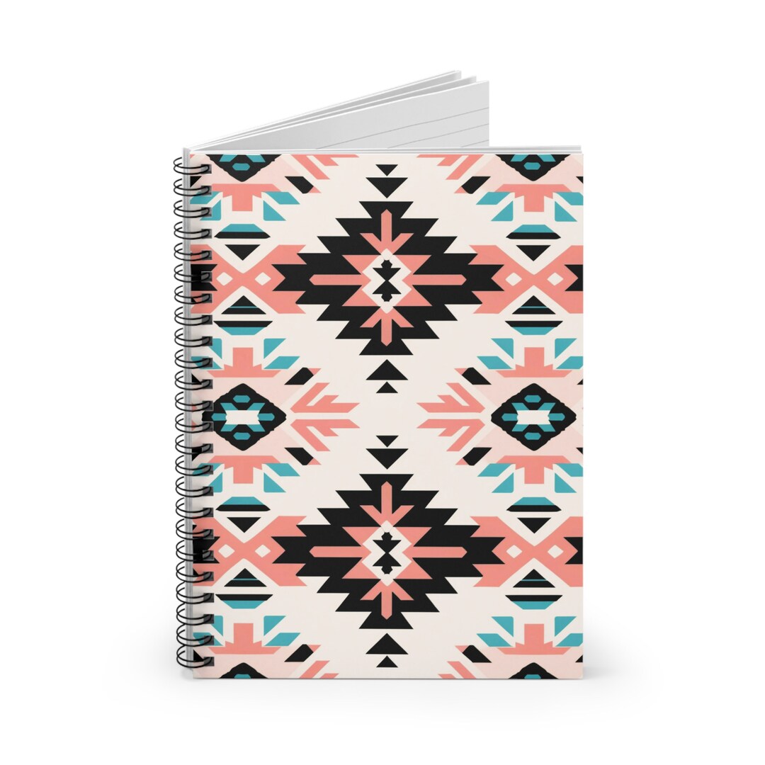 Mayan Pink Spiral Notebook Ruled Line - Etsy