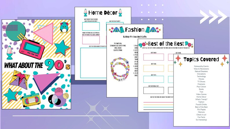 90's Unit Study Expansion Pack - Etsy