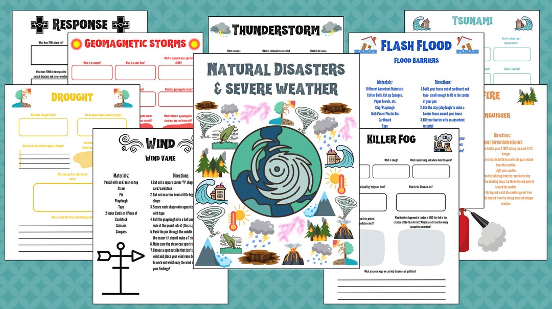 Natural Disasters & Severe Weather Expansion Pack Unit Study - Etsy