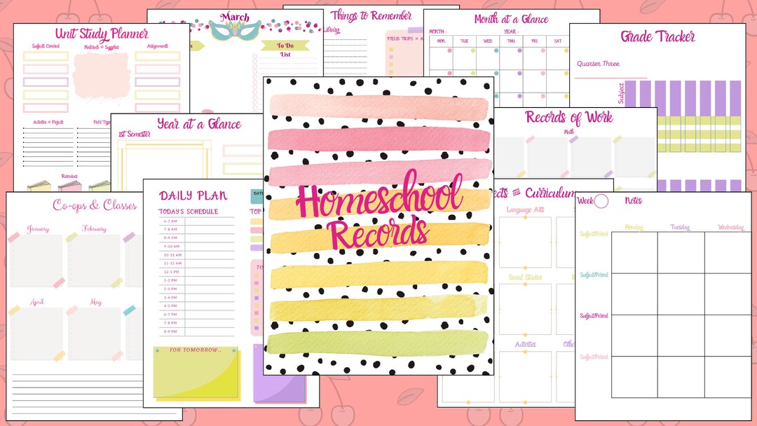 DIY Homeschool Record Keeper - Etsy