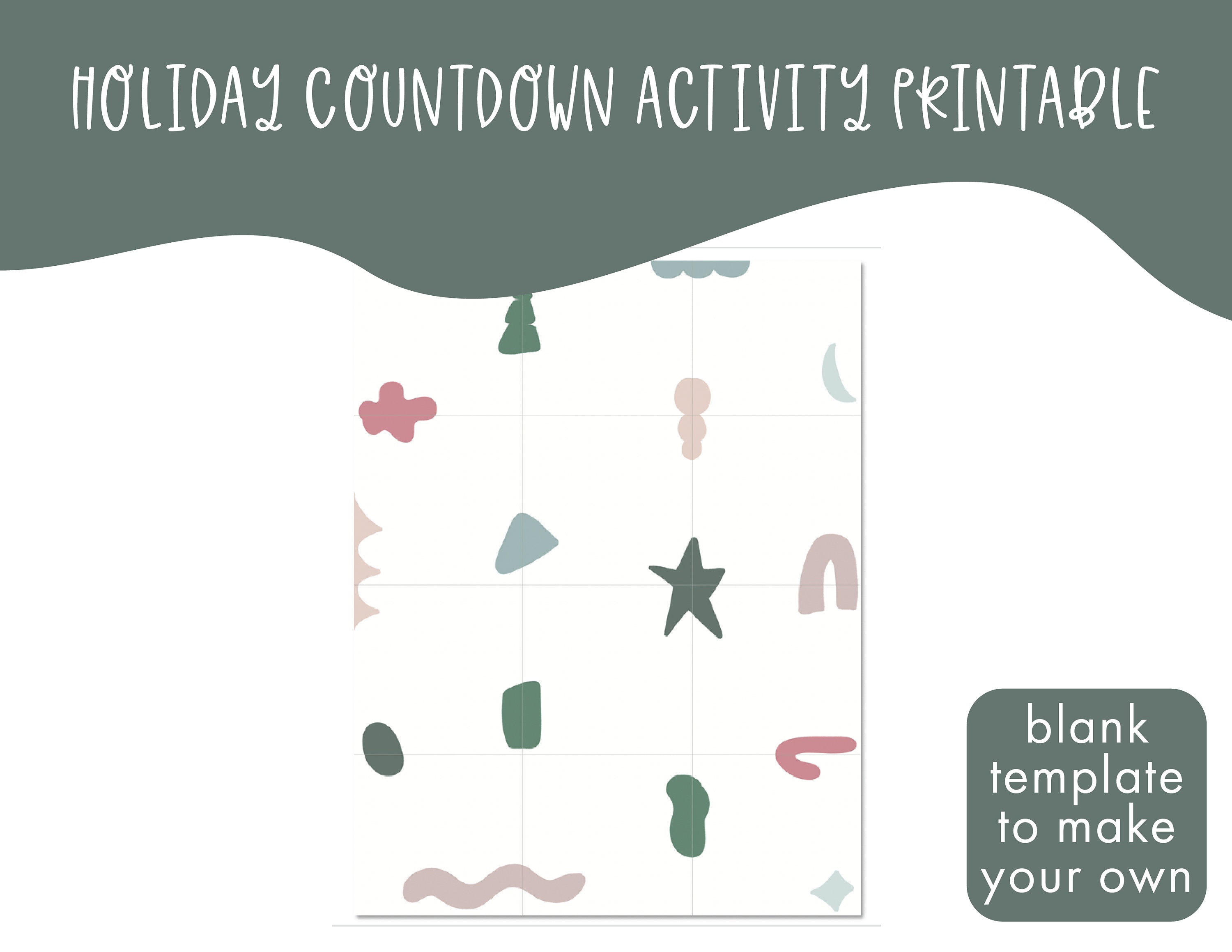 Printable Holiday Countdown Activities for Kids Holiday Bucket List ...