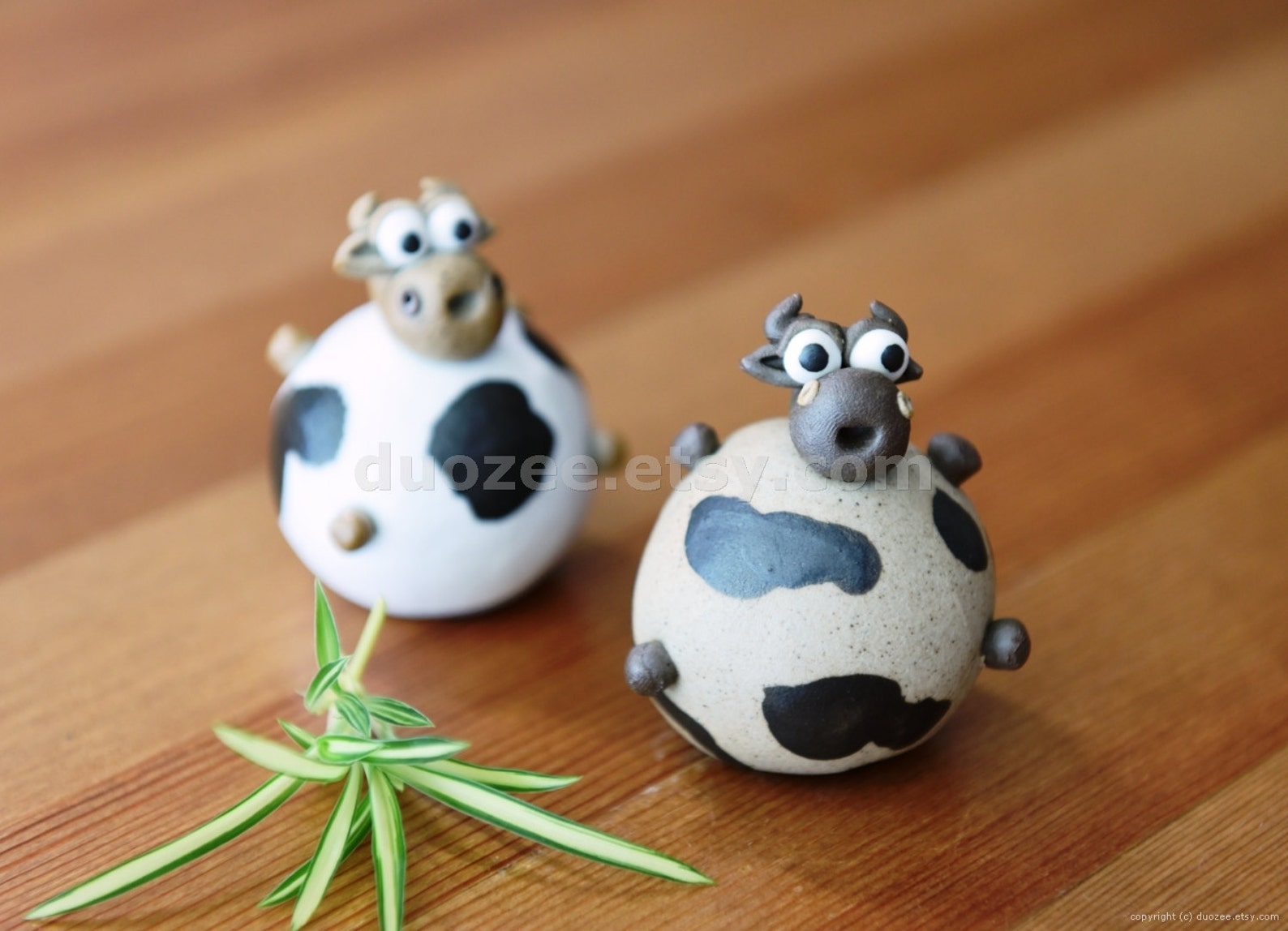 Cow Figurine Handmade Stoneware Cow Ceramic Cow With Fence | Etsy