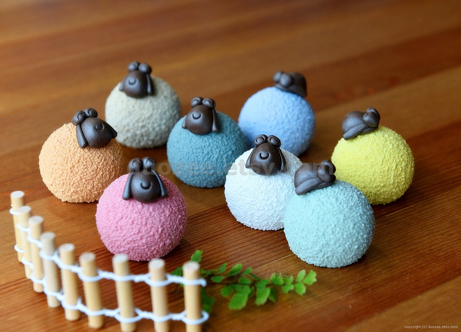 Fairy Garden Miniature Ceramic Sheep Figurine With Fence - Etsy