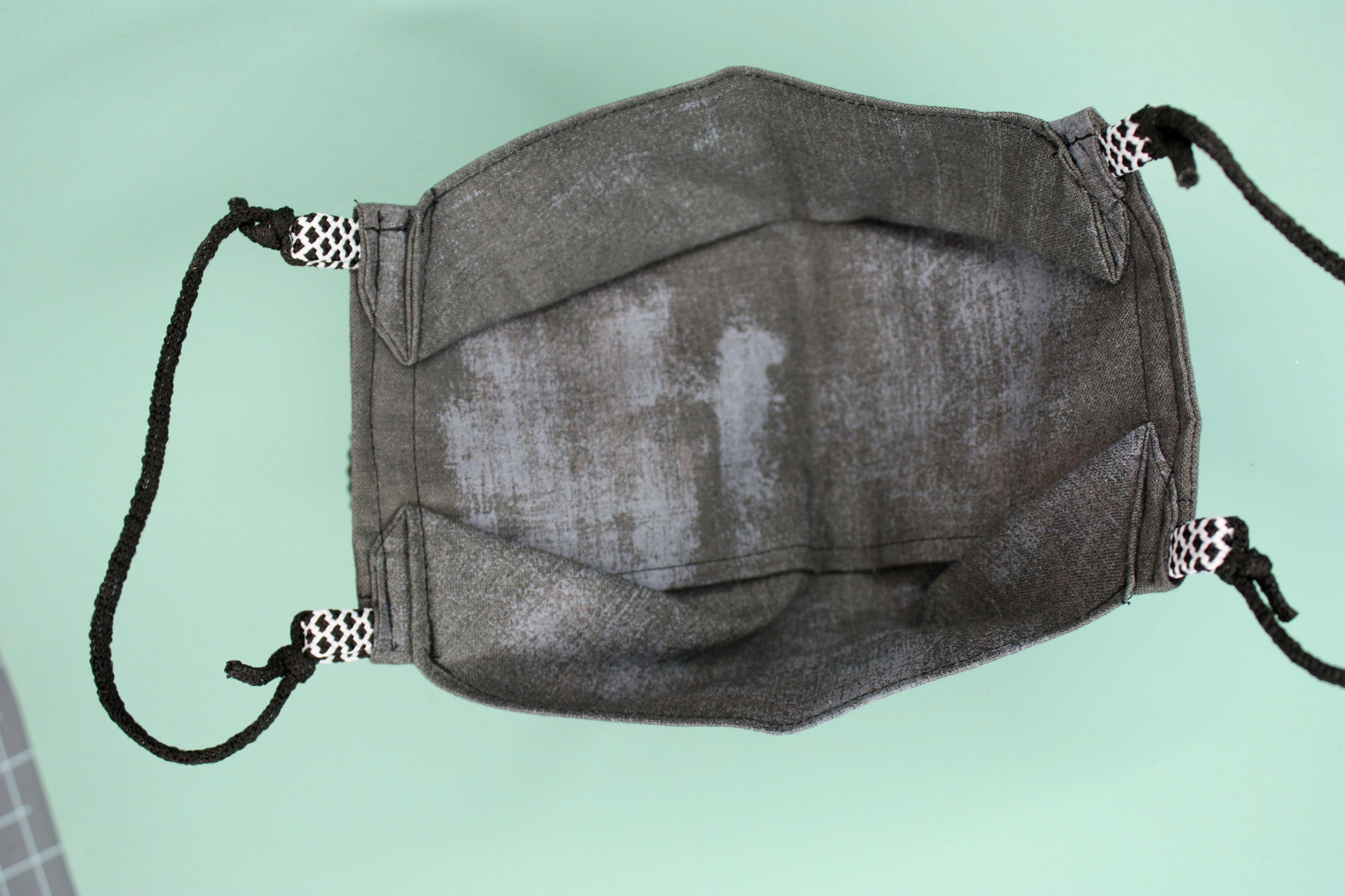 Distressed Gray Mask-octagon Style - Etsy
