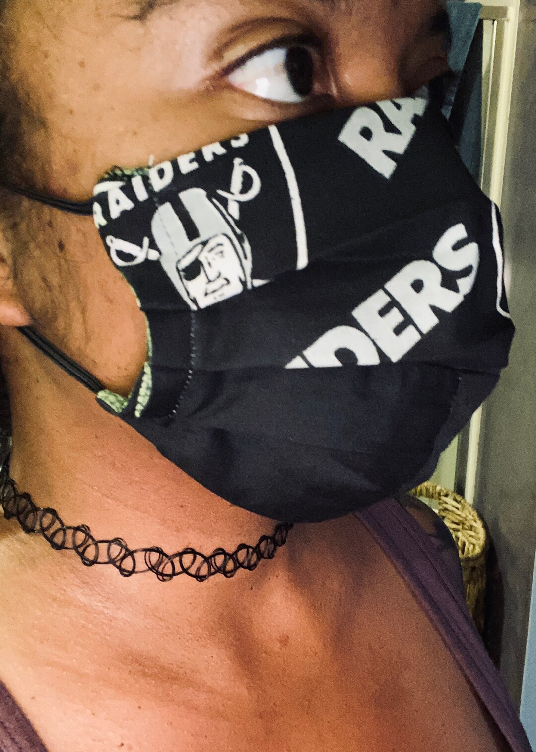 NFL - 49ERS - RAIDERS - Face Mask - Fabric Face Mask With Pocket for ...
