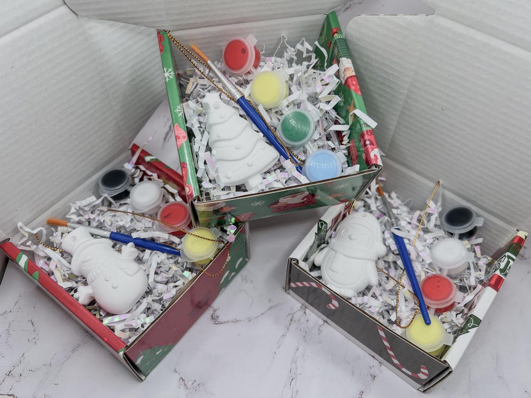 Christmas Paint Kit • Stocking Stuffer Craft for Kids • Holiday Party ...