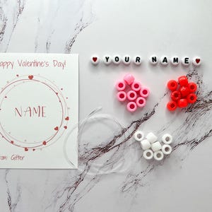 Valentine's Friendship Bracelet Bead Kit: DIY Kids Gift - Etsy