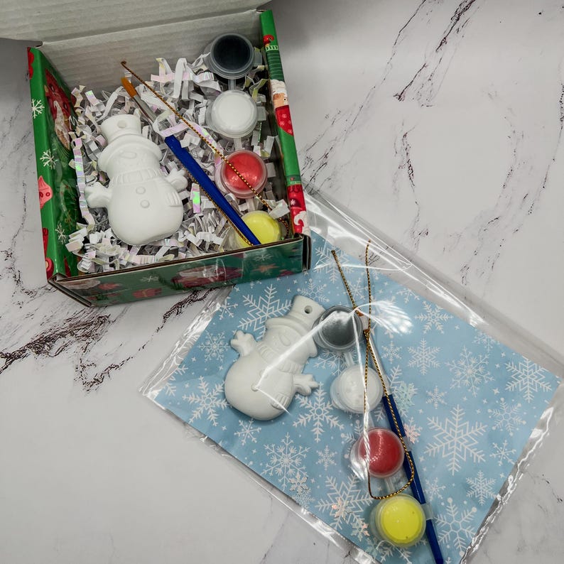 Christmas Paint Kit • Stocking Stuffer Craft for Kids • Holiday Party ...