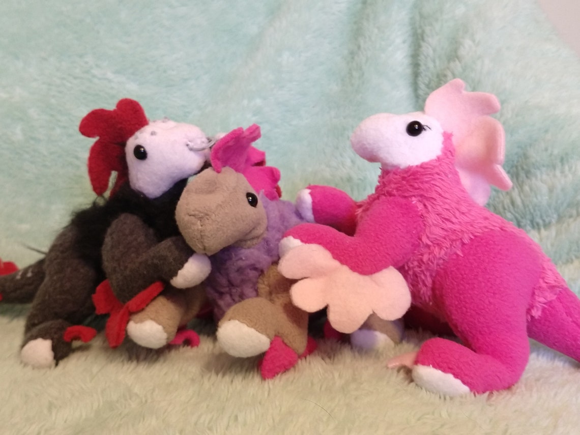 Simple Feathered Velociraptor Plush Sewing Pattern Digital Download PDF ...