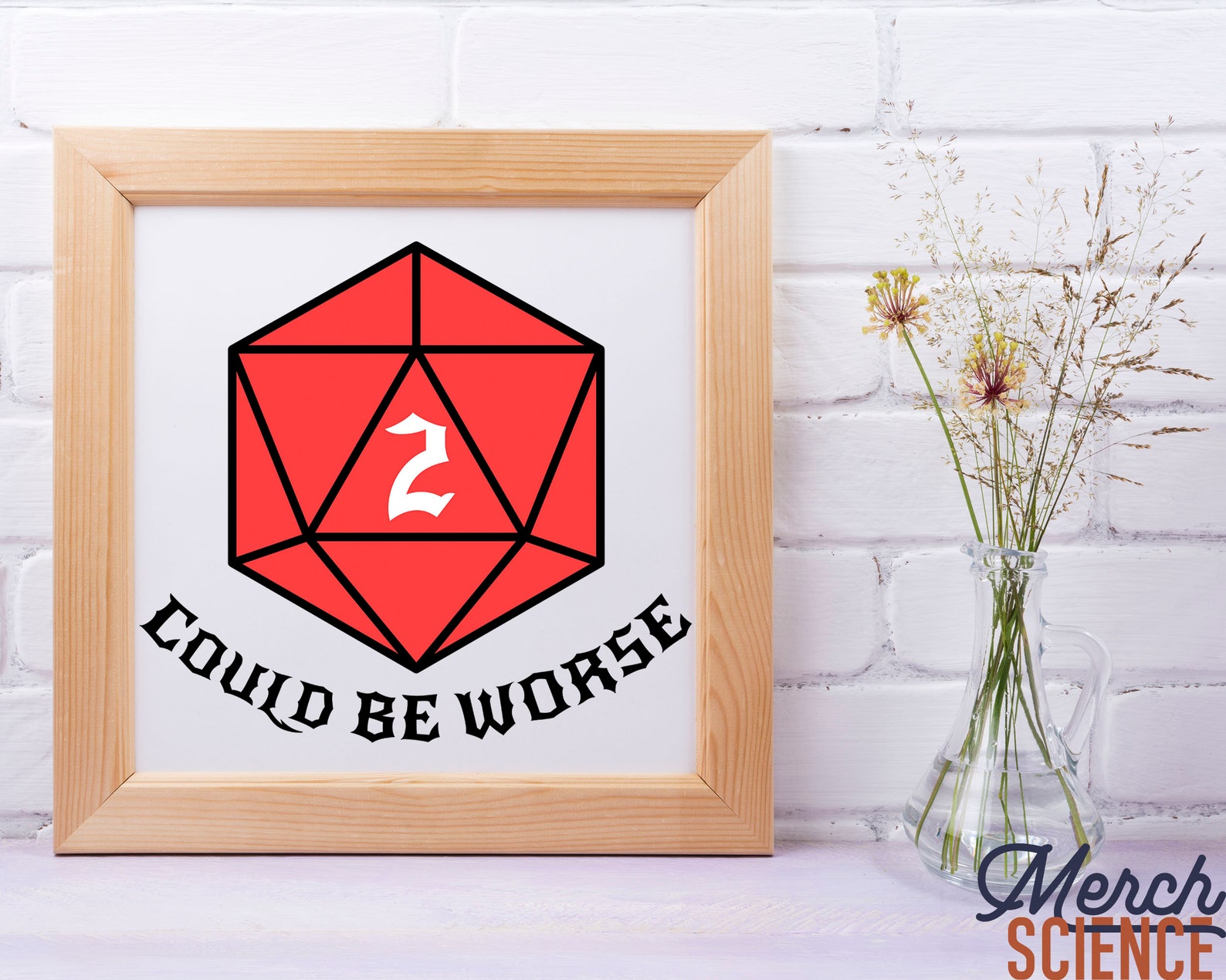 Could Be Worse D20 RPG Dnd SVG Cut File Shirt Design Printable - Etsy