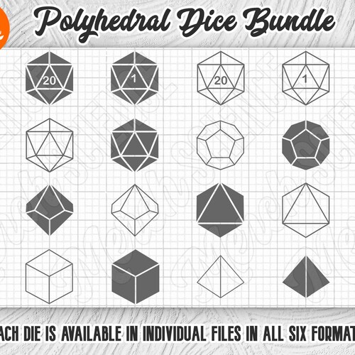 D20 Dice Isometric SVG 20 Sided Dice D&D and Pathfinder | Etsy