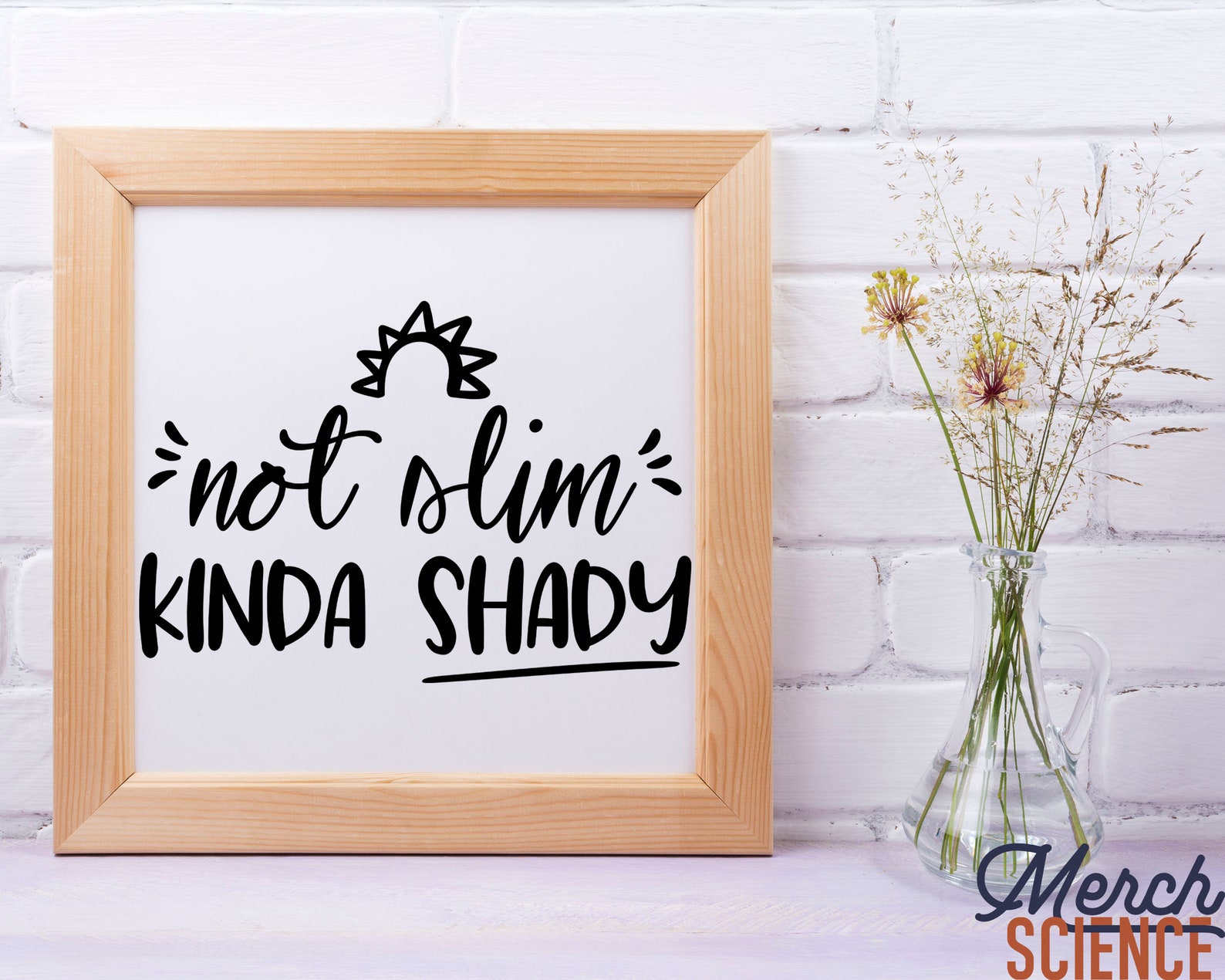 Not Slim Kinda Shady SVG Funny Sarcastic Cut File Svg - Etsy