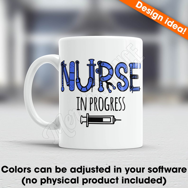 Nursing Student SVG Nurse In Progress SVG Cut File Shirt | Etsy