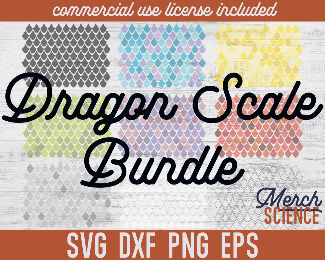 Dragon Scale Bundle SVG Seamless Pattern D20 RPG Dnd Cut File Shirt ...