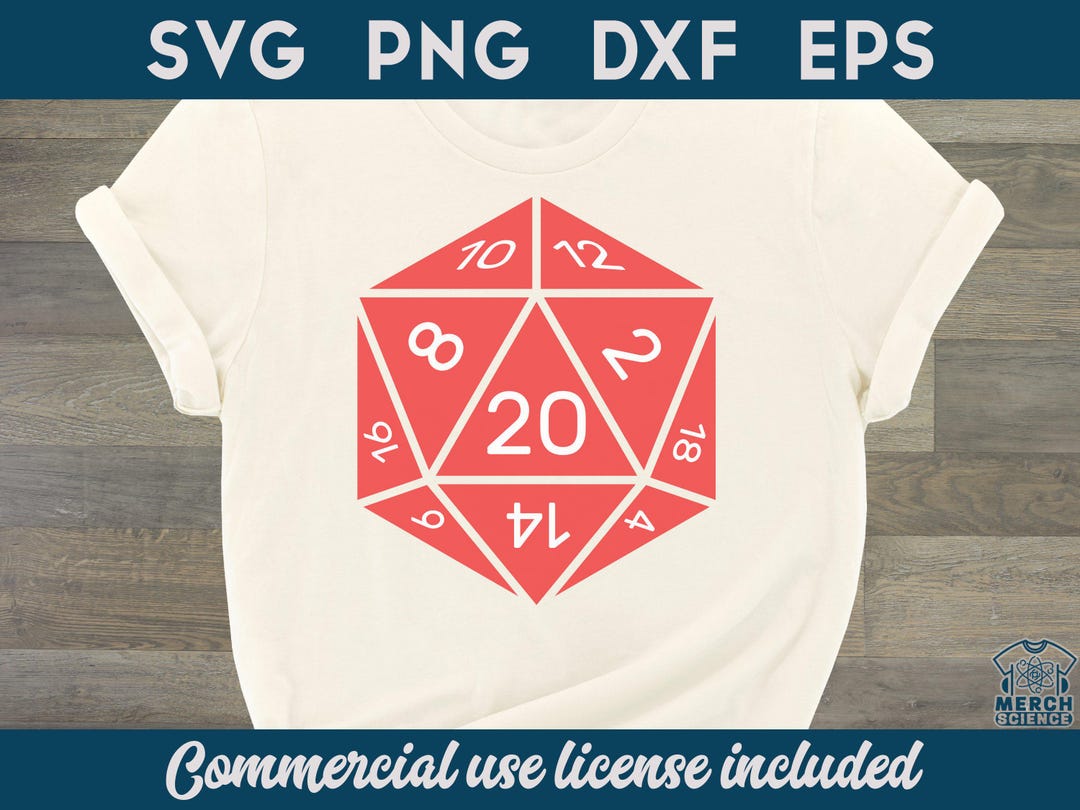 Critical Crit Hit D20 RPG Dnd SVG Cut File Shirt Design Printable ...