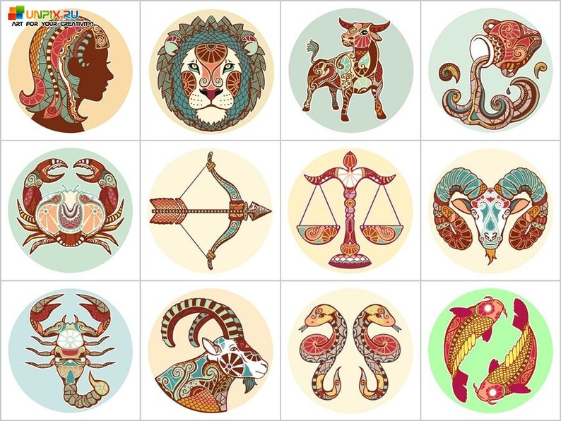 ARIES ZODIAC Cross Stitch Pattern PDF, Animal Embroidery Nursery Art ...