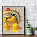 BOWSER Cross Stitch Pattern PDF, Cute Embroidery Nursery Decor, Game ...