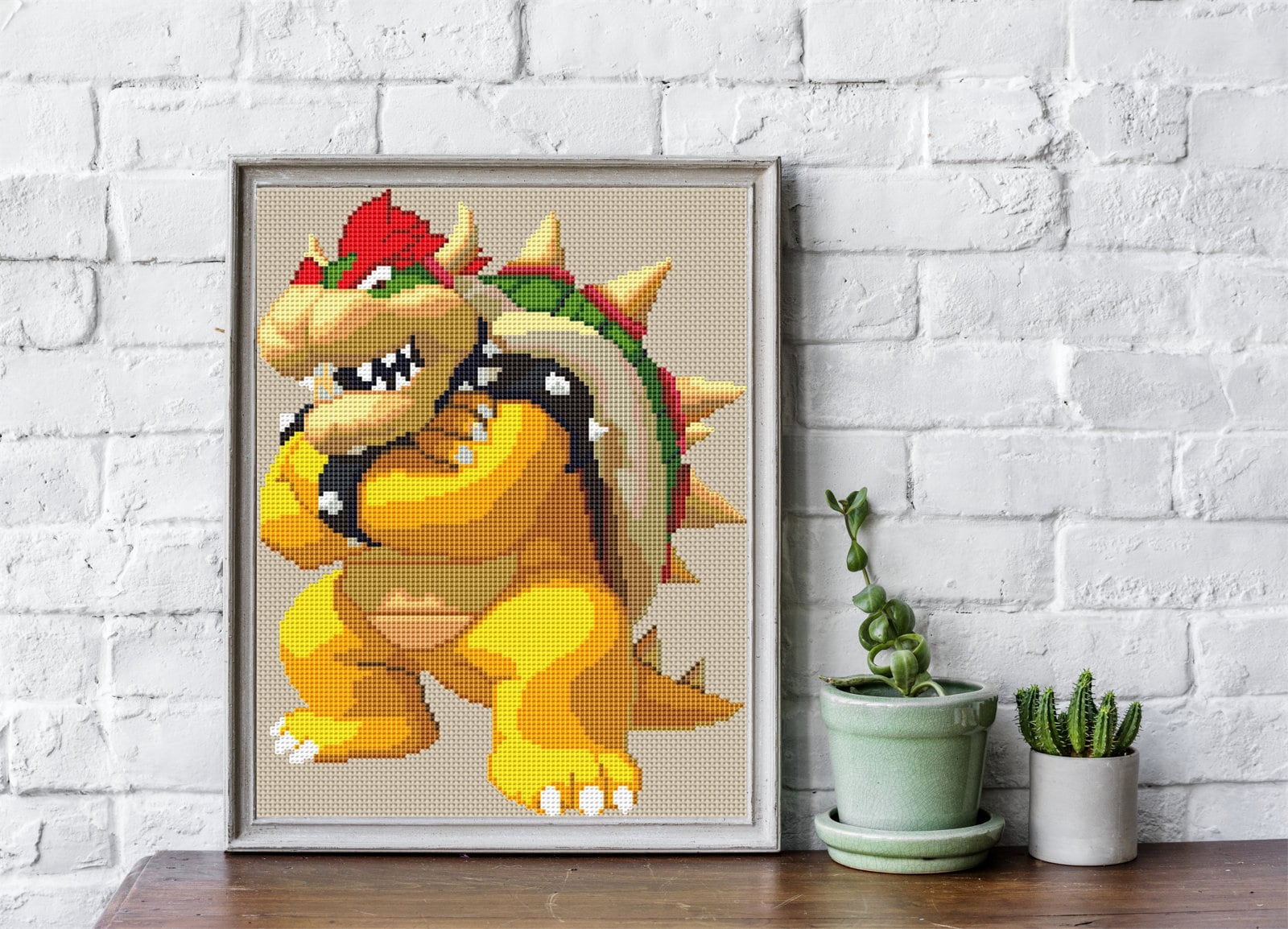BOWSER Cross Stitch Pattern PDF Cute Embroidery Nursery | Etsy