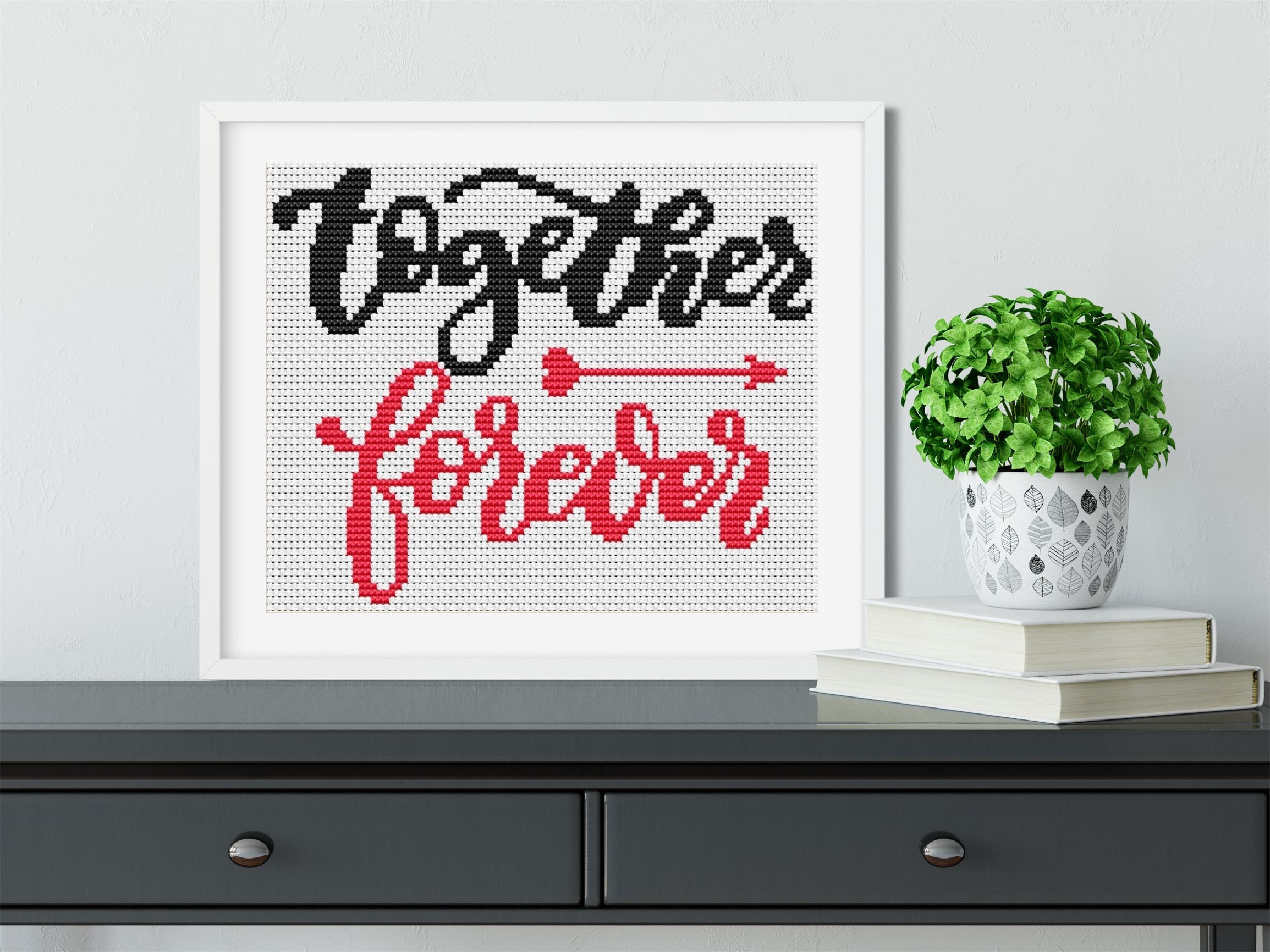 TOGETHER FOREVER Cross Stitch Pattern PDF Modern Cute | Etsy