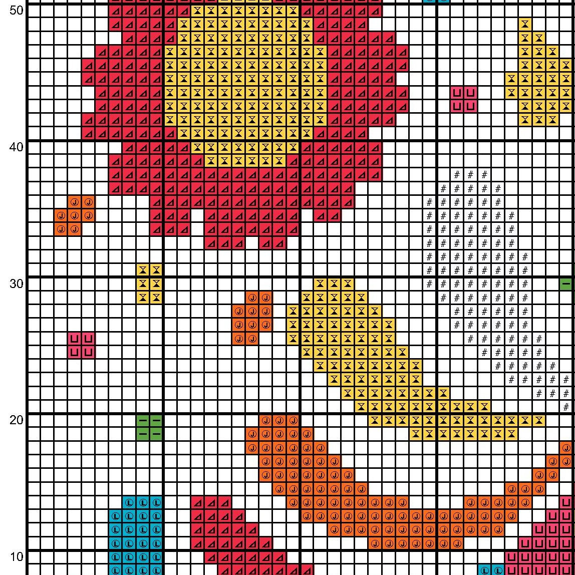 MEXICAN DESIGN Cross Stitch Pattern Pdf, Modern Wall Decor Embroidery ...