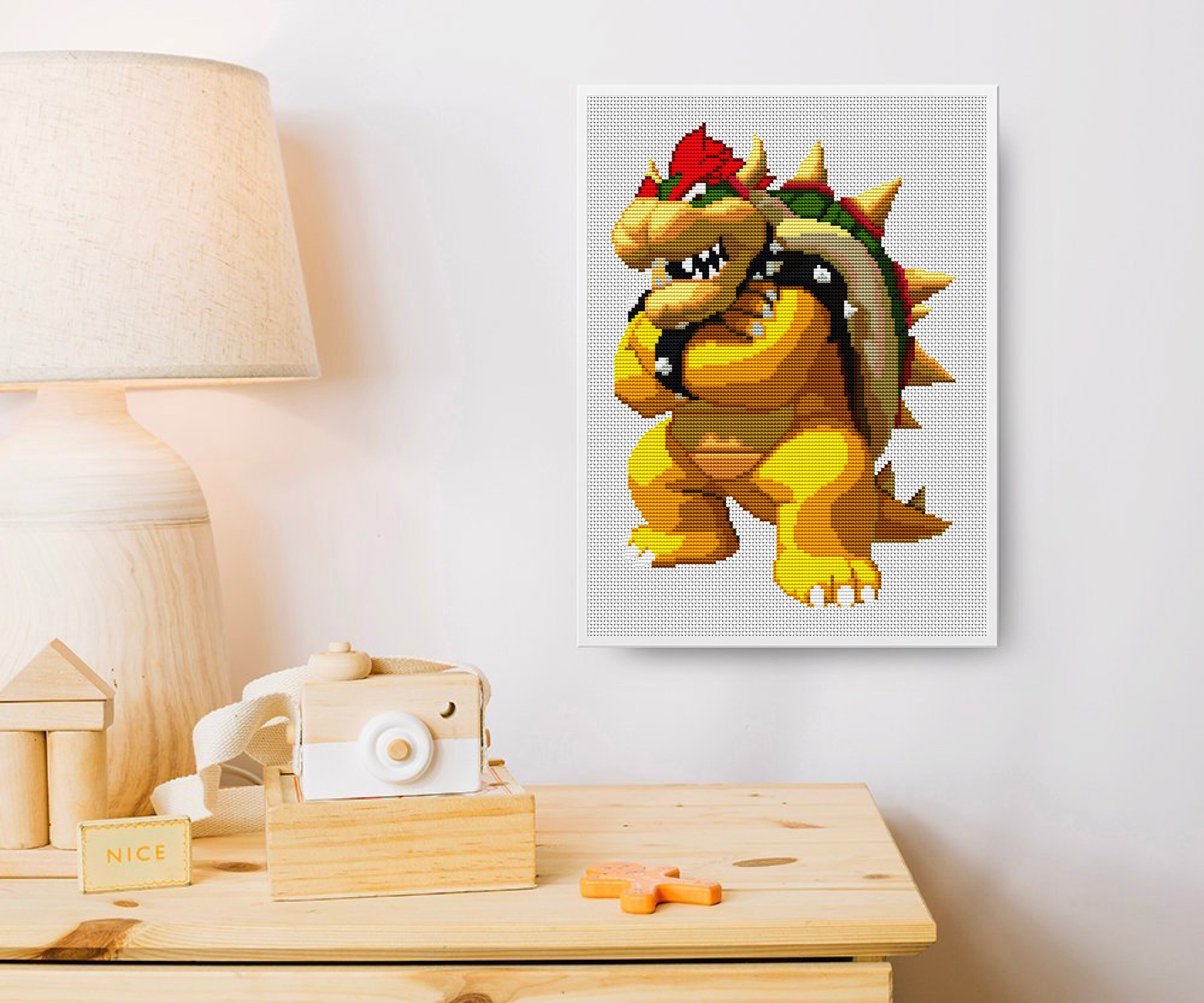 SUPER MARIO Cross Stitch Pattern PDF Set Super Mario Luigi | Etsy