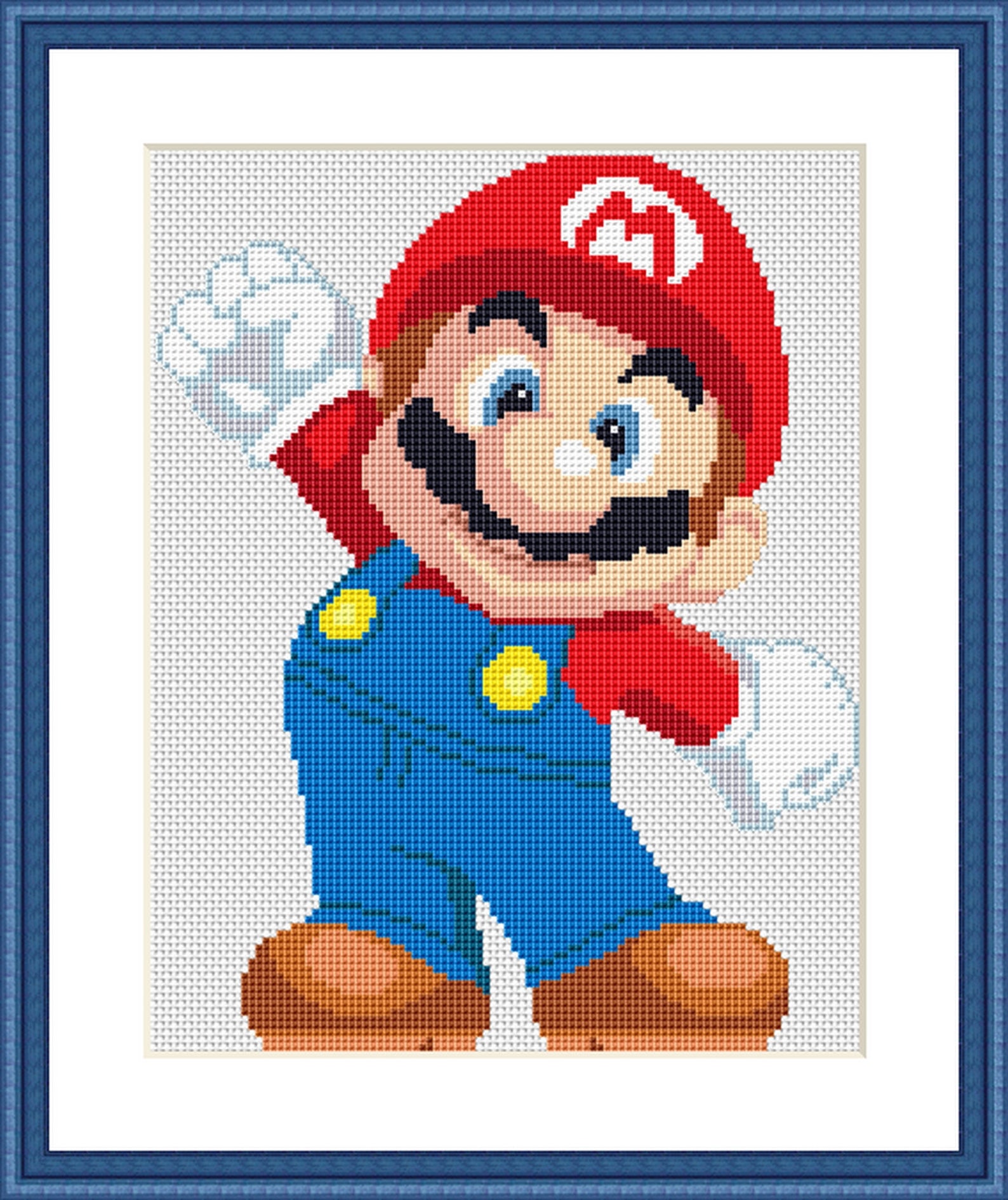 SUPER MARIO SET Cross Stitch Patterns Pdf, Modern Game Embroidery Art ...