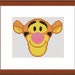 TIGGER EMOJI Easy Cross Stitch Pattern PDF, Cute Nursery Decor, Emoji ...