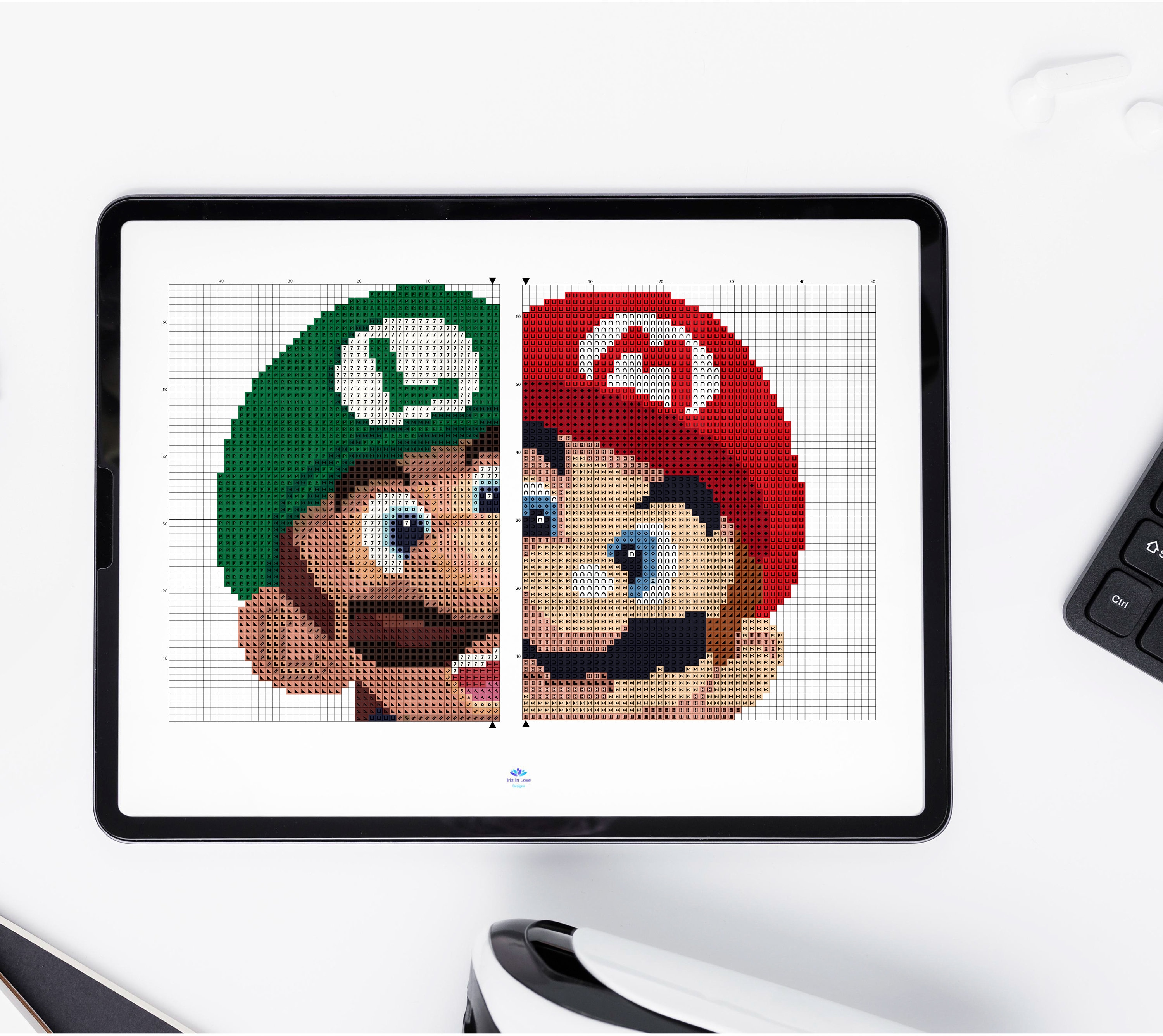 SUPER MARIO Cross Stitch Pattern PDF Set Super Mario Luigi | Etsy
