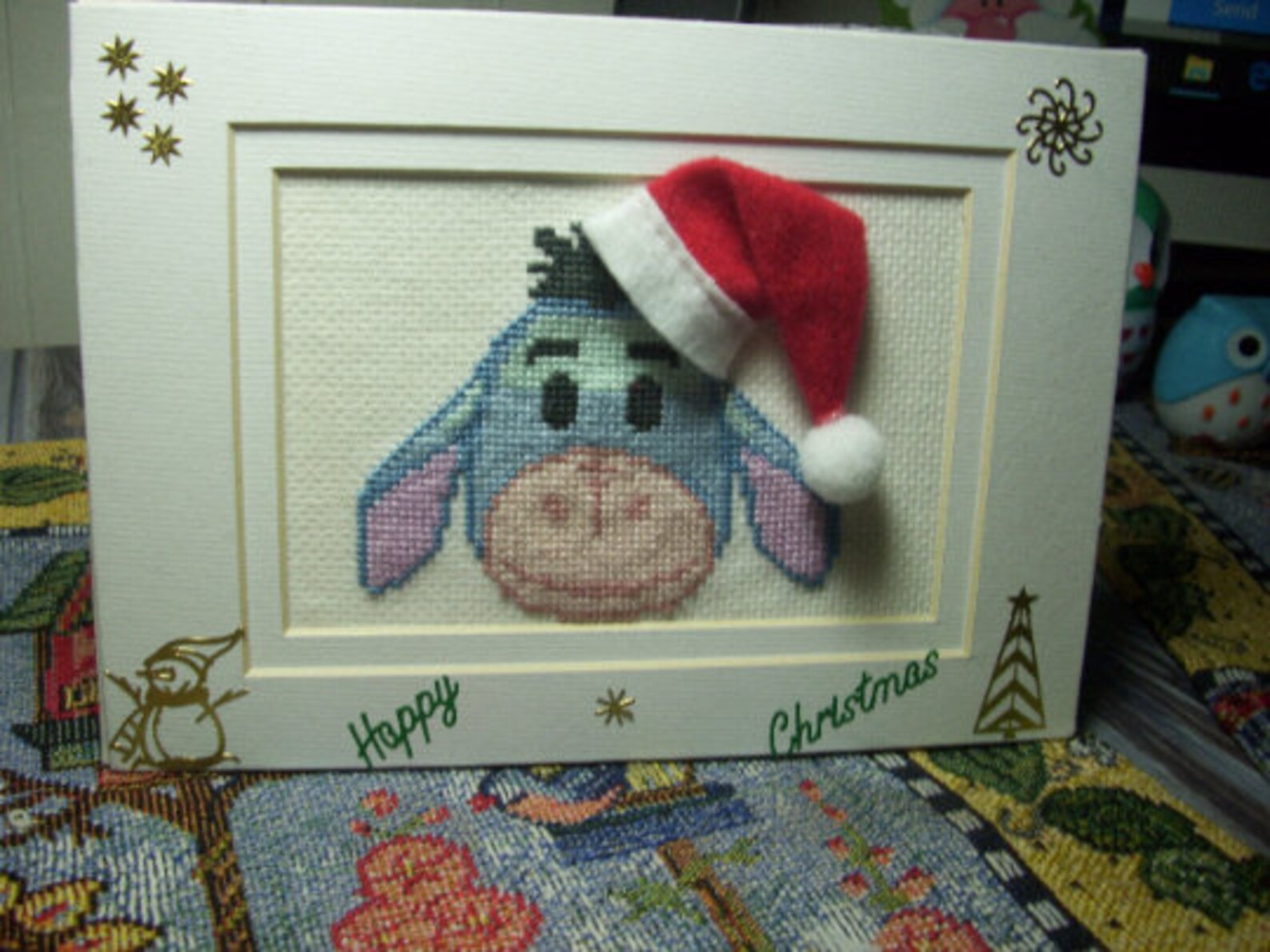 EEYORE EMOJI Easy Cross Stitch Pattern PDF, Cute Nursery Decor, Emoji ...