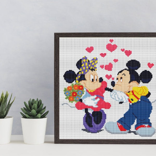 Mickey Cross Stitch - Etsy