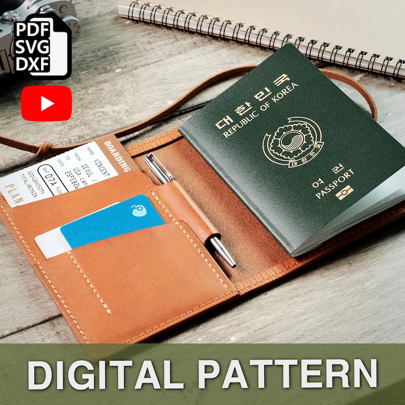Passport Wallet Pattern - Etsy