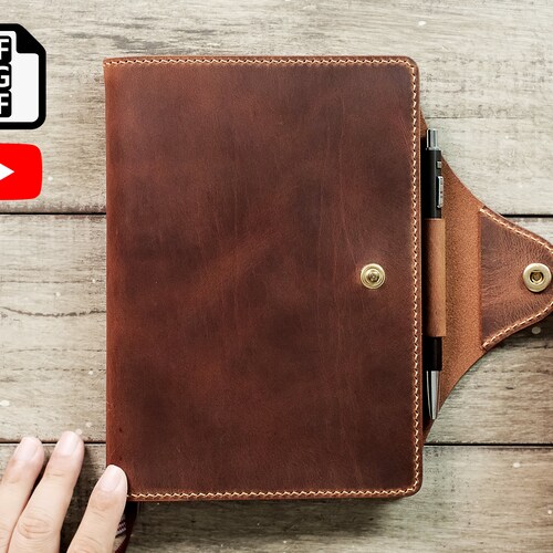 Leather Notebook A5 Pattern PDF Pattern Template Leather - Etsy