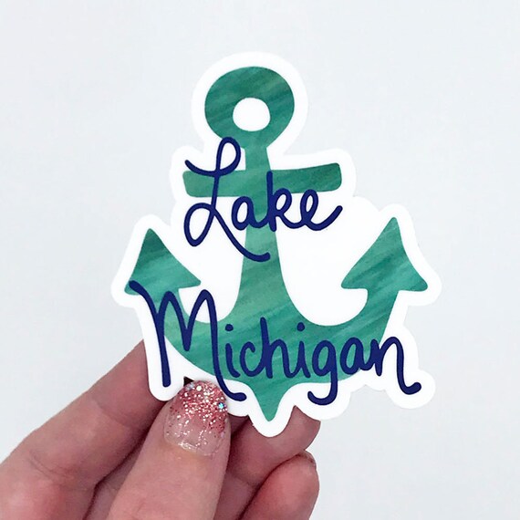 Lake Michigan Sticker Great Lakes Sticker Vinilo Pegatina - Etsy España