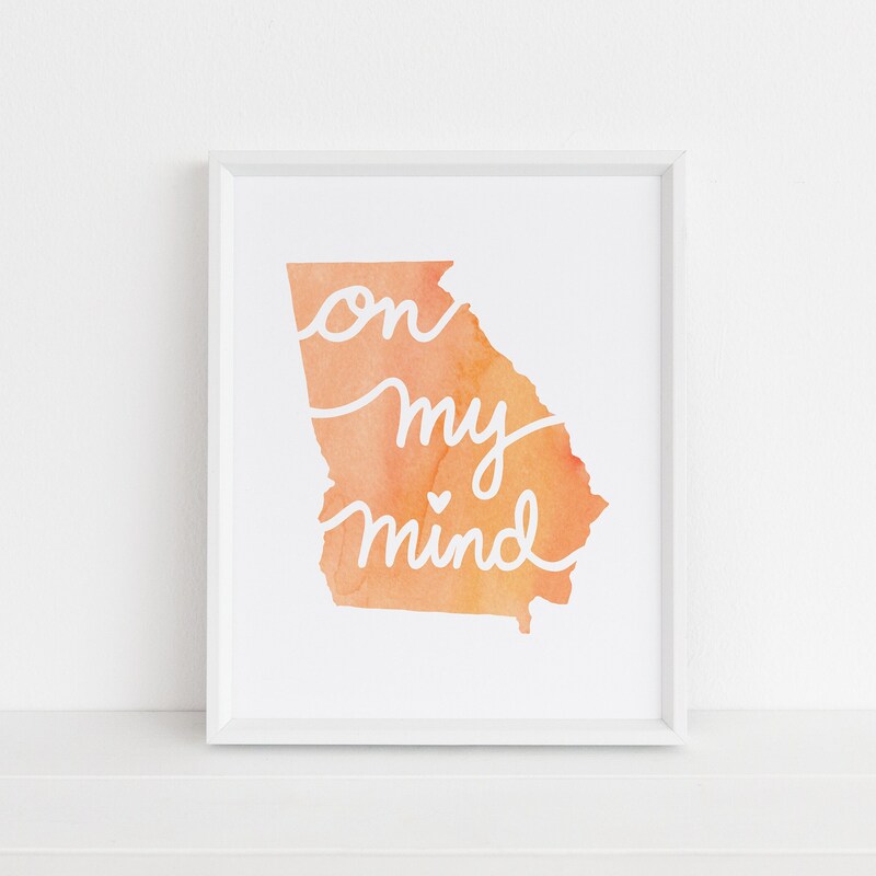 Georgia on My Mind - Etsy