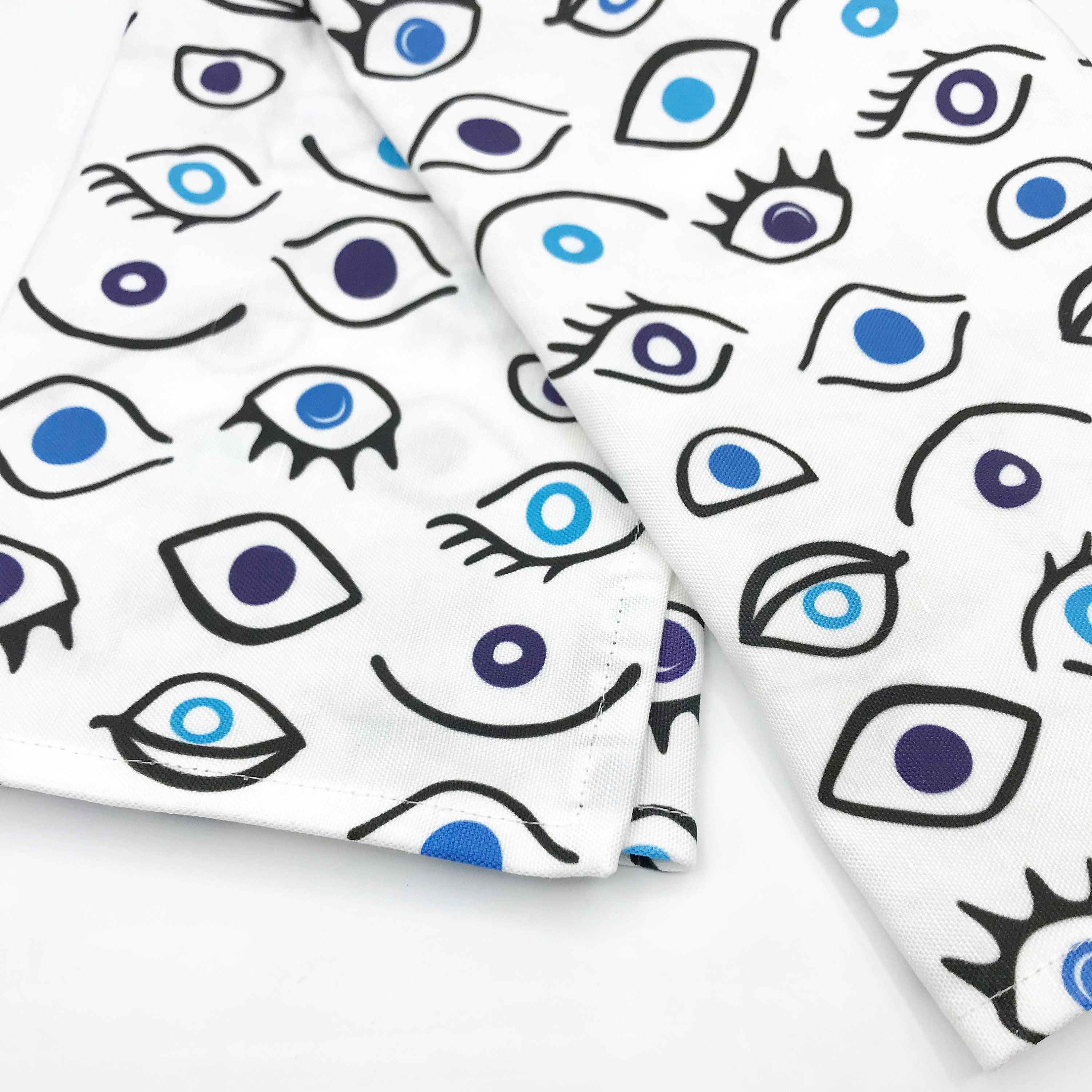 Evil Eye Tea Towel Evil Eye Kitchen Decor Passover Dish - Etsy