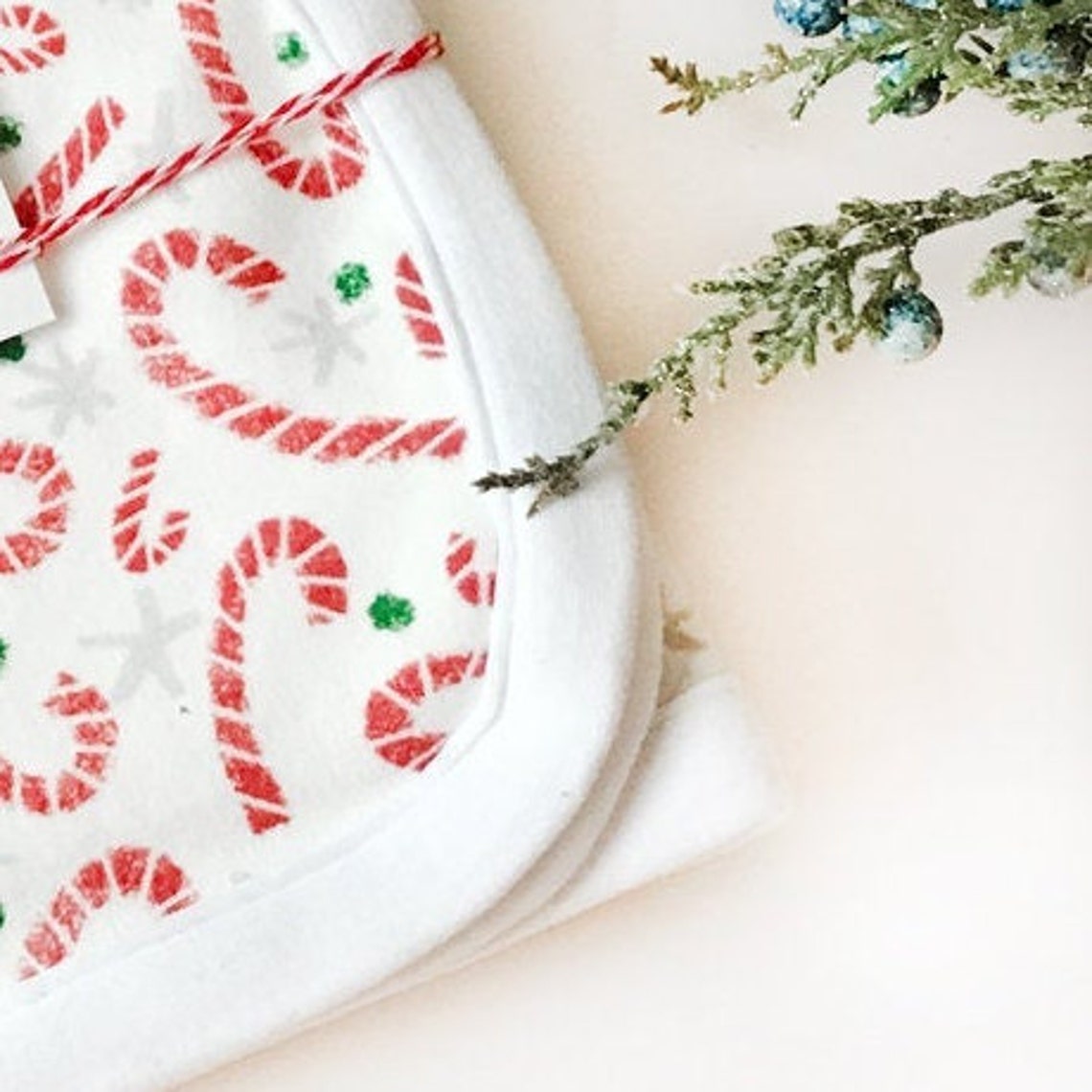 Candy Cane Baby Blanket Christmas Swaddle Blanket Christmas - Etsy