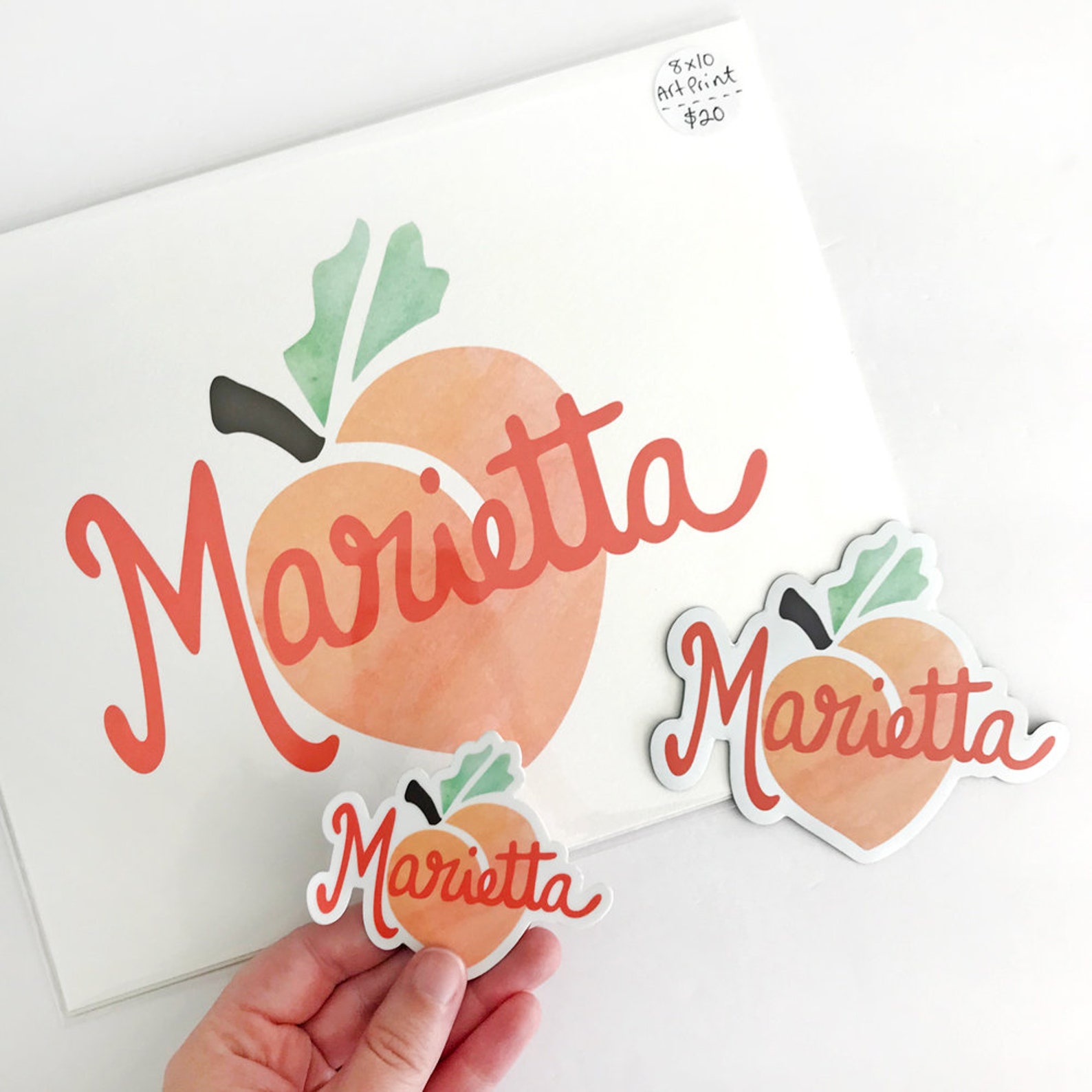 Marietta Georgia Sticker Marietta Georgia Gift City | Etsy