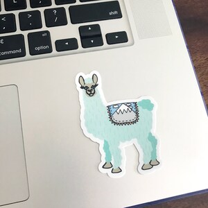 Llama Sticker, Laptop Decal, Llama Gift for Her, Vinyl Sticker, Laptop ...
