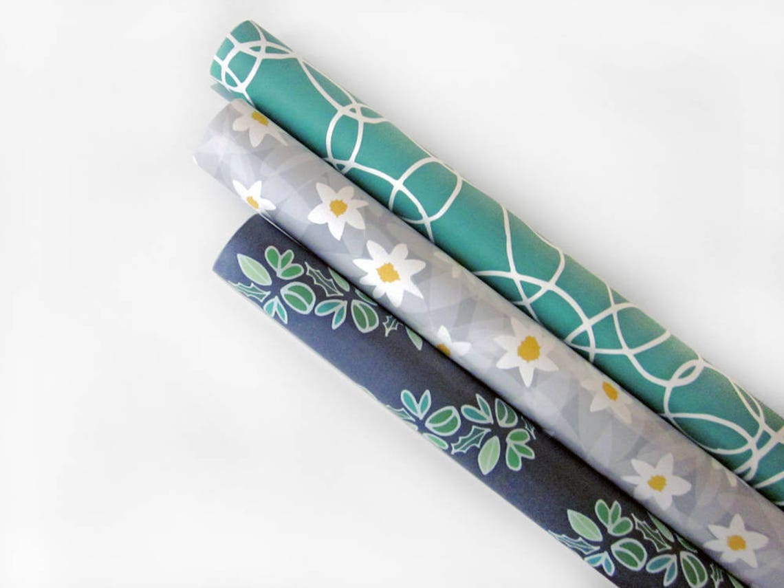 Daisy Wrapping Paper Roll Floral Gift Wrap Botanical Gift - Etsy