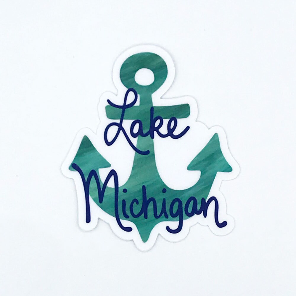 Lake Michigan Sticker Great Lakes Sticker Vinilo Pegatina - Etsy España