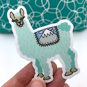 Llama Sticker, Laptop Decal, Llama Gift for Her, Vinyl Sticker, Laptop ...