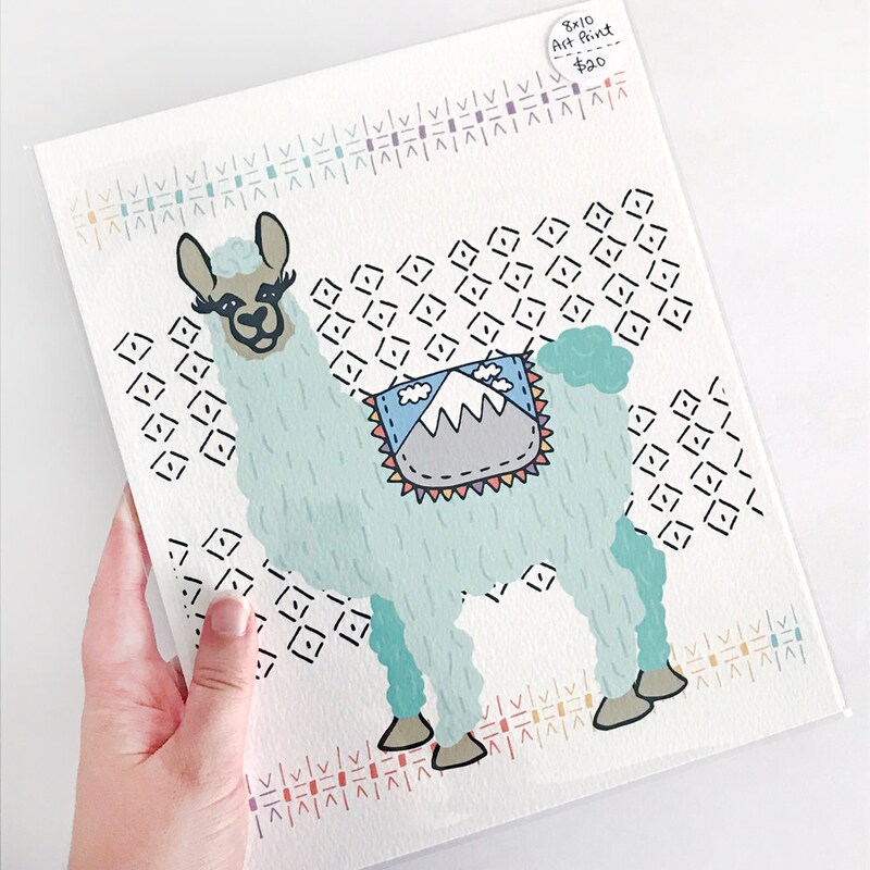 Llama Art Print - Etsy