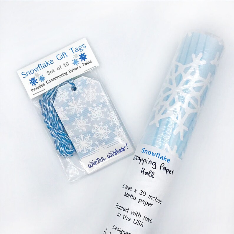Snowflake Present Tags, Paper Gift Tags, Winter Gift Tags, Hanukkah ...
