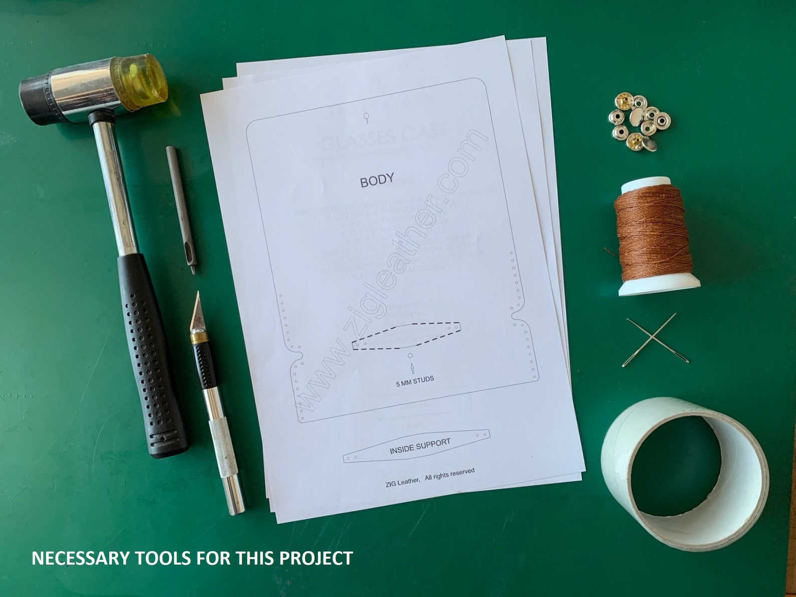 Laser and PDF Leather Tri Fold Wallet Pattern - Etsy