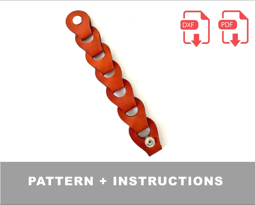 Leather LINK Bracelet Pattern - Etsy