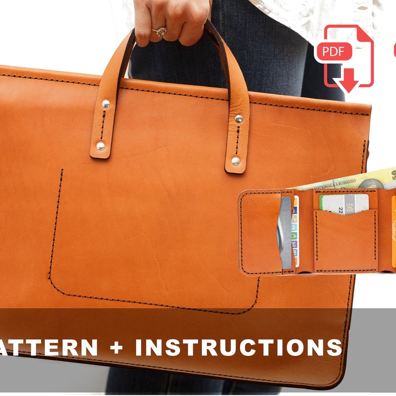 Leather Laptop Wallet - Etsy