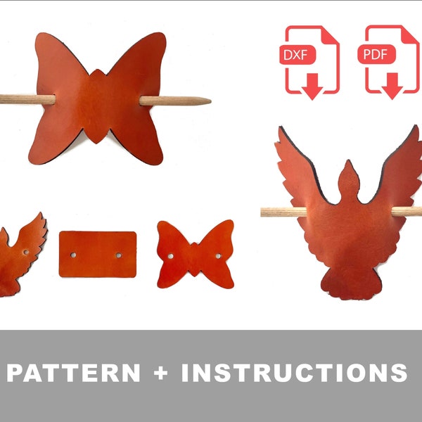 Leather Barrette - Etsy