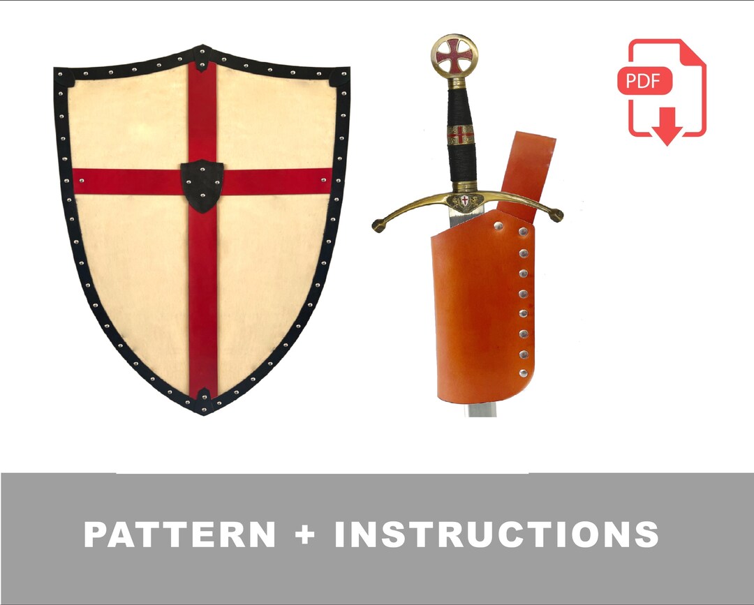Crusader Shield and Sword Holder Pattern - Etsy