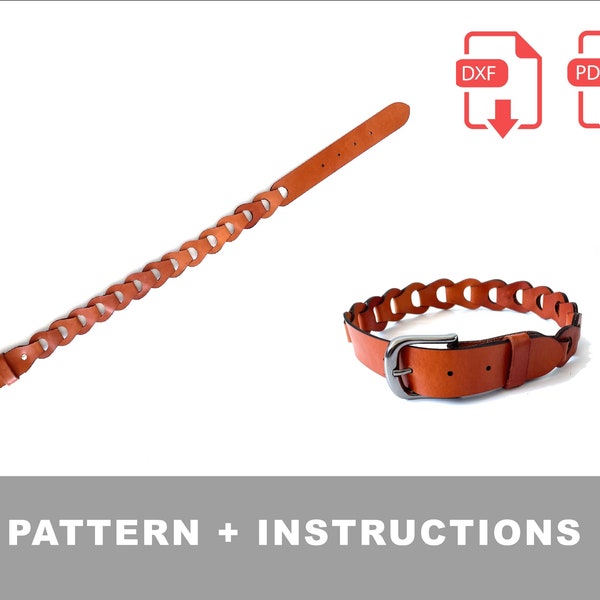 Leather Link Belt - Etsy